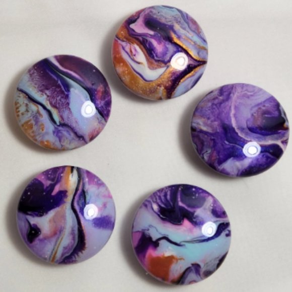 Artisan | Storage & Organization | Hand Crafted Decorative Wooden Knobs Painted Resin Cabinet ...